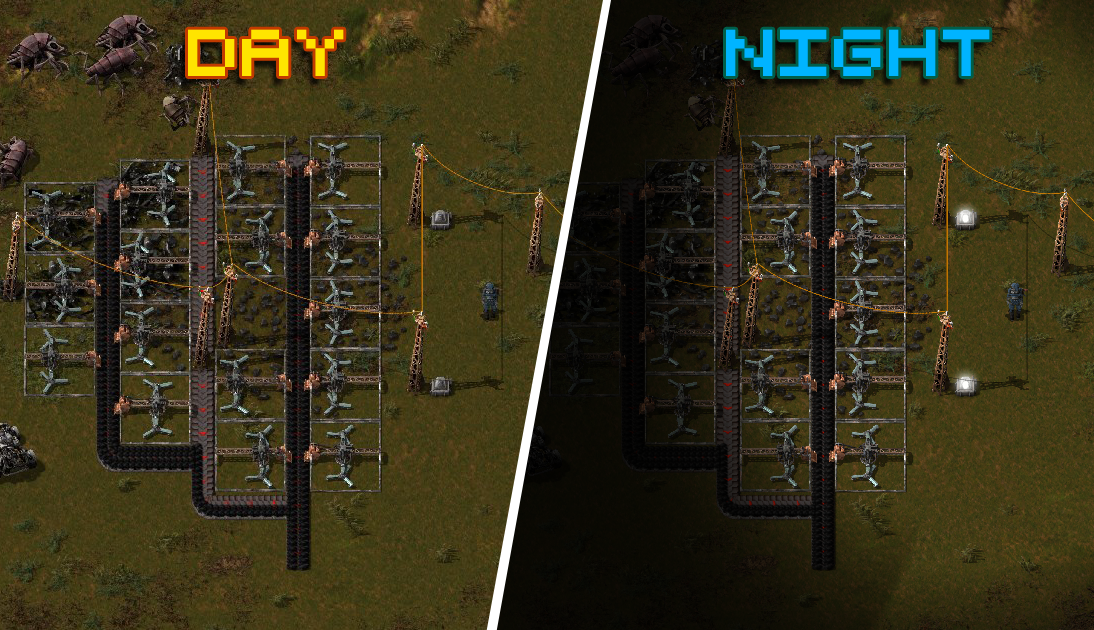 File:Day night comparison.png - Factorio Wiki